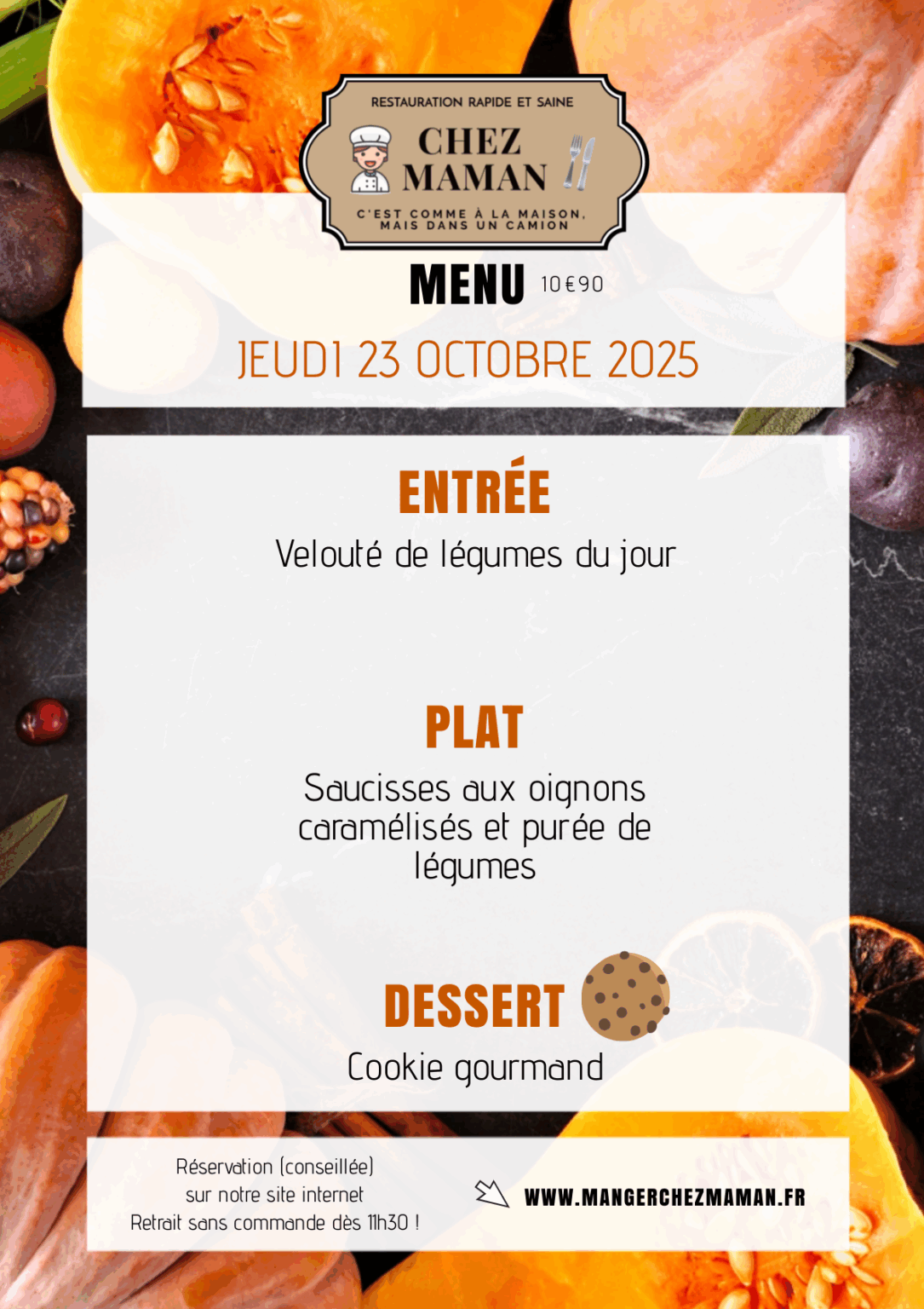 Menus – Chez Maman